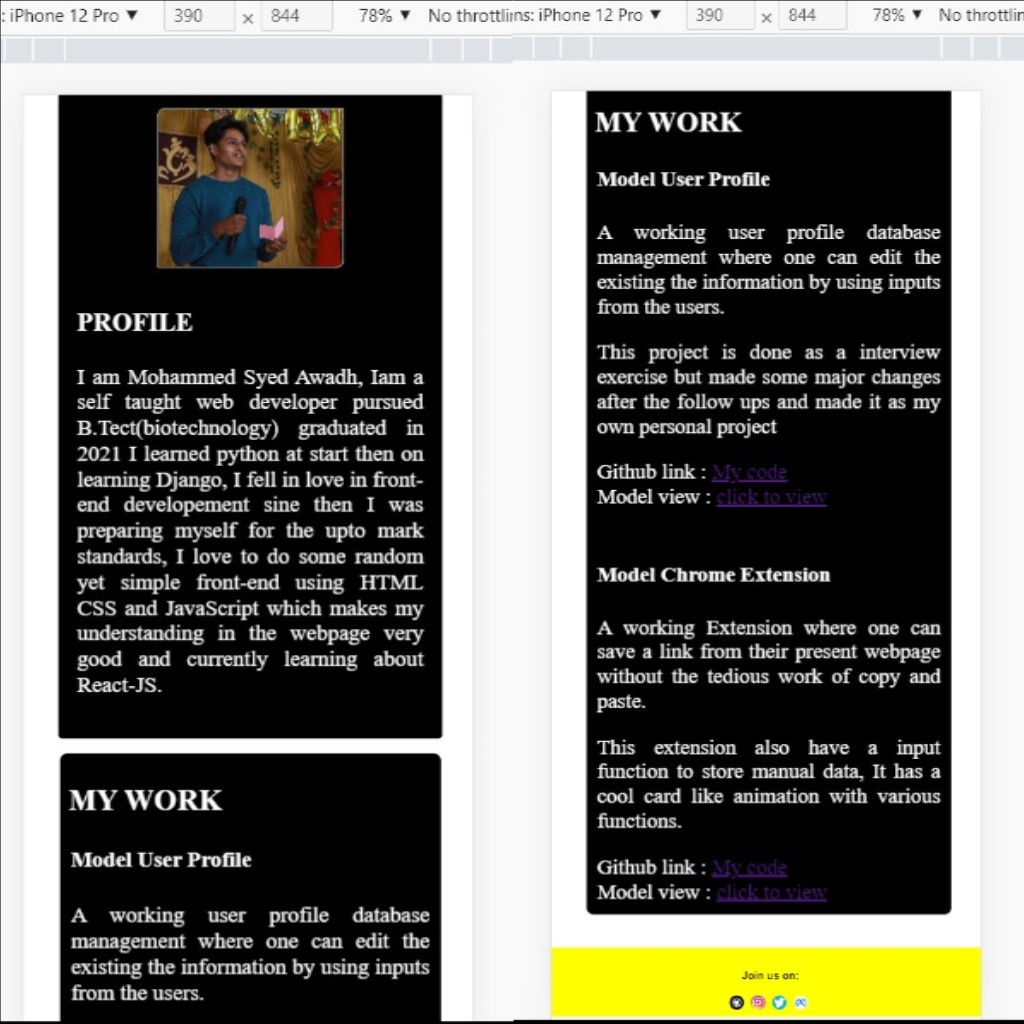 GitHub - versatilemage/responsive-portfolio: A mock up model of my ...