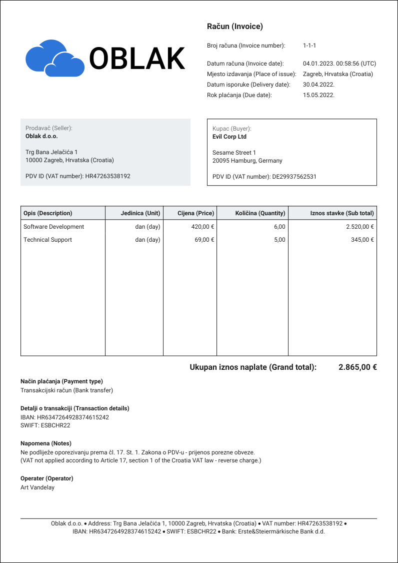GitHub - karabaja4/racuni: 📝 Invoice generation for a Croatian company ...