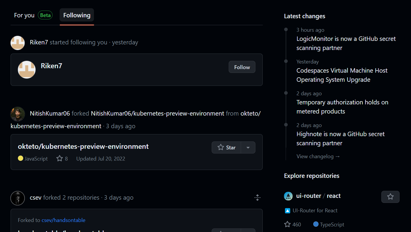GitHub's main page breaking · Issue #25636 · github/docs · GitHub