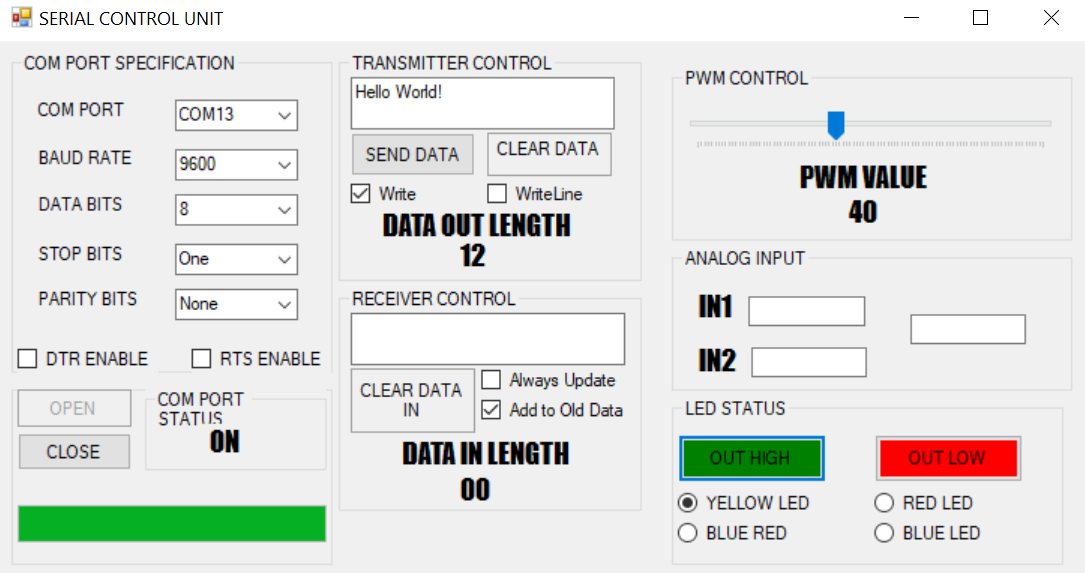 Github Mstfmrt1mcu Control With Serial And Canbus Communication C Mcu Control With Serial