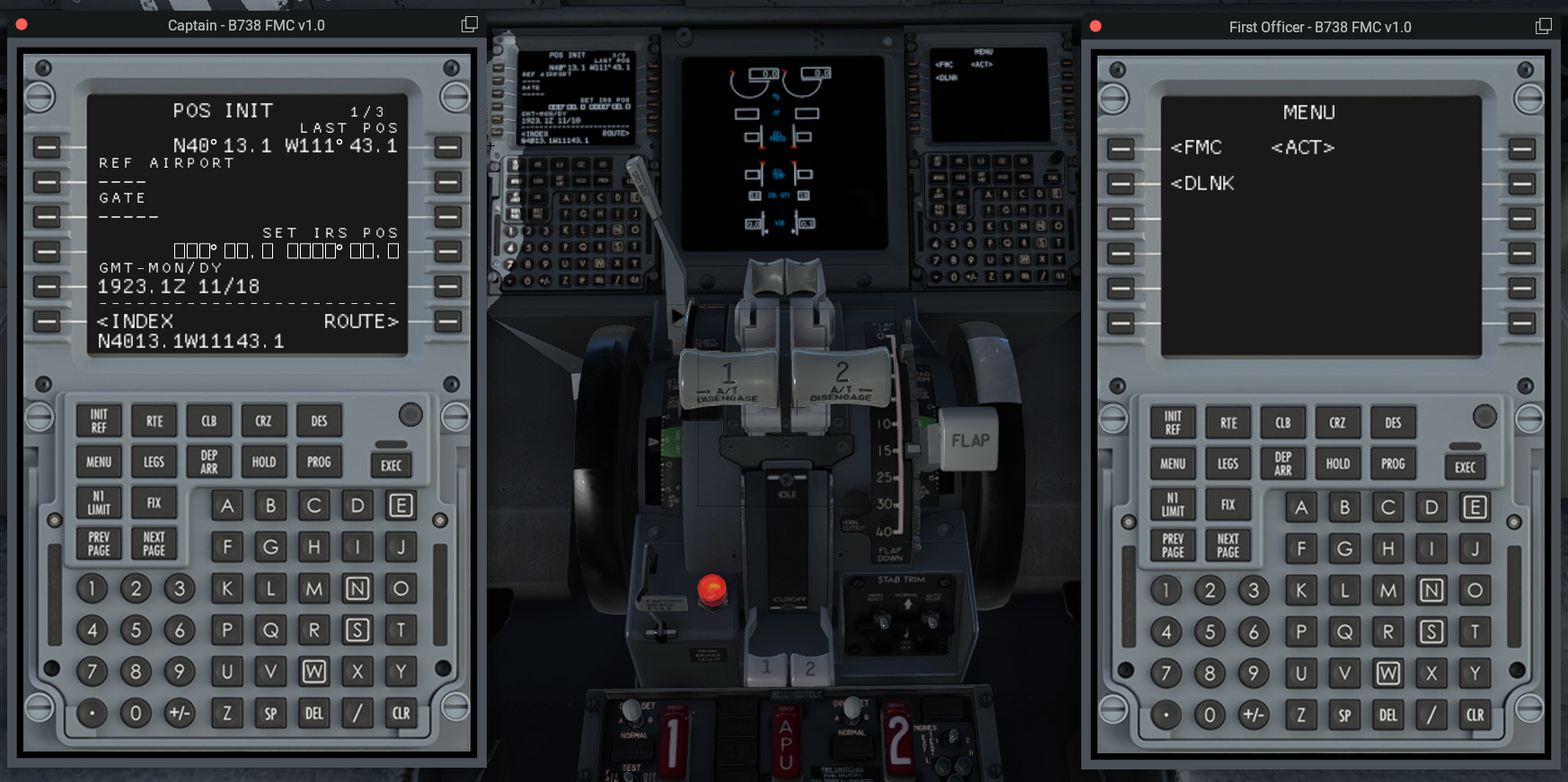 Github Chrisinut B738 Fmc Popup Provides A Popup Fmc Window For Use With The Zibo Mod In X Plane