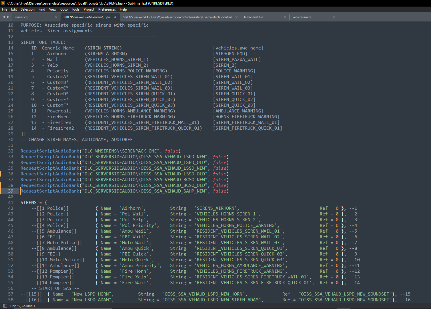 LVC ERROR 2 · Issue #56 · TrevorBarns/luxart-vehicle-control · GitHub