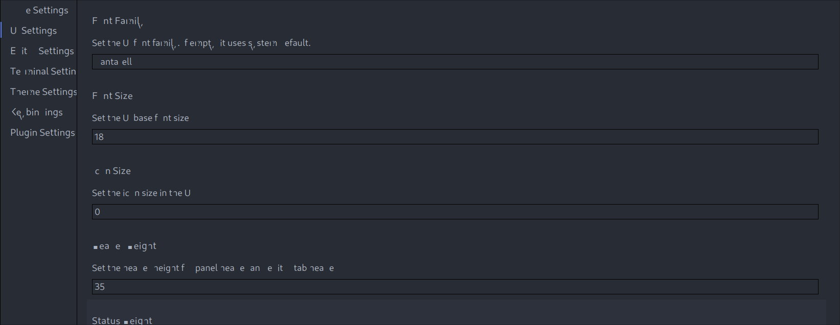 Cantarell completely wrecks UI · Issue #1795 · lapce/lapce · GitHub