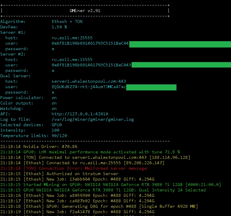 Gminer 2.91 [TON] Connection Error: Malformed server message · Issue #753 · develsoftware ...