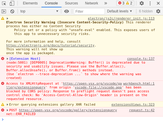 we cannot connect to the extensions marketplace · Issue #129346 · microsoft/vscode · GitHub