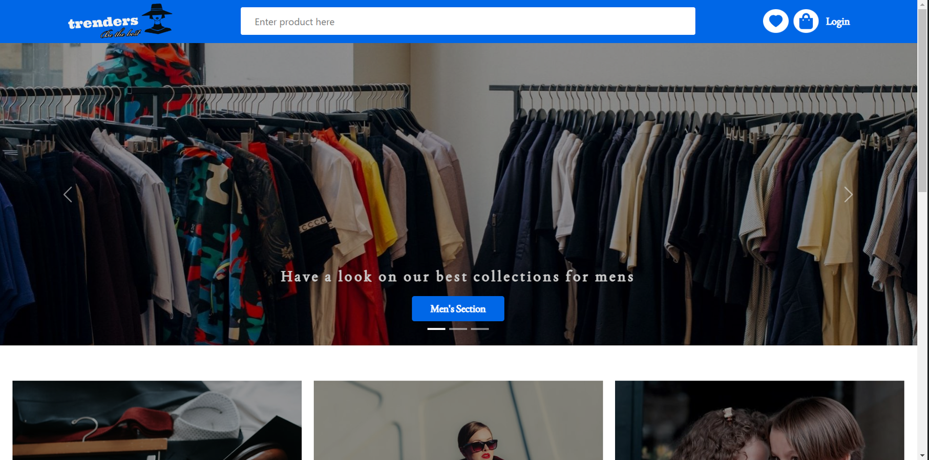 GitHub - yxsh14/Trenders: Trenders is a fully functional E-commerce web application. It is a one ...