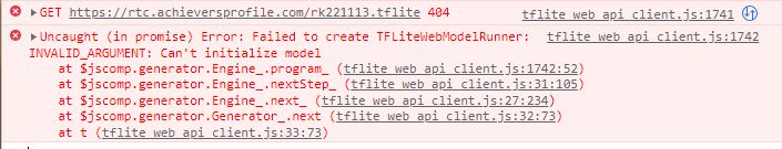 Reactjs tflite.loadTFLiteModel encounter 404 error (tflite_web_api_client.js:1741) when running ...