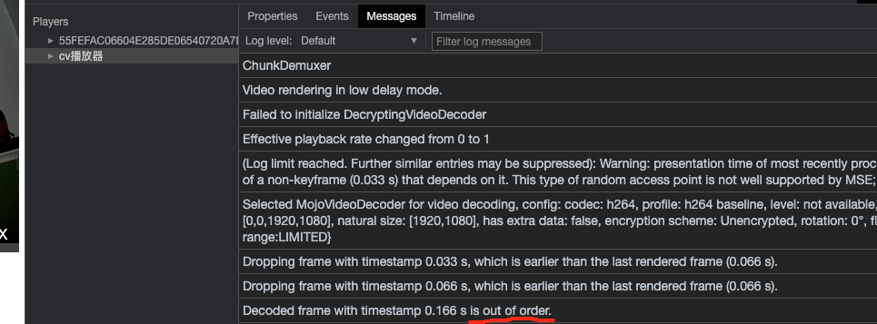 video freezed（直播卡住 ）- Decoded frame with timestamp x s is out of order. · Issue #652 · bilibili ...