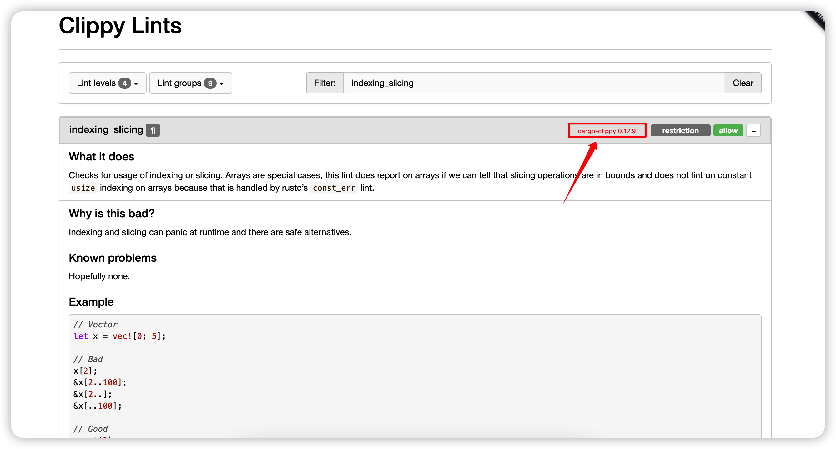 Rust Clippy Website Add New Lint Need Displayed The Current Version · Issue 8641 · Rust Lang 