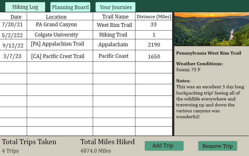 GitHub - rileydelpriore/Hiking-App