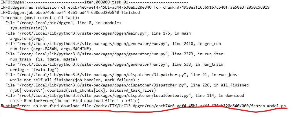 RuntimeError · Issue #713 · deepmodeling/dpgen · GitHub