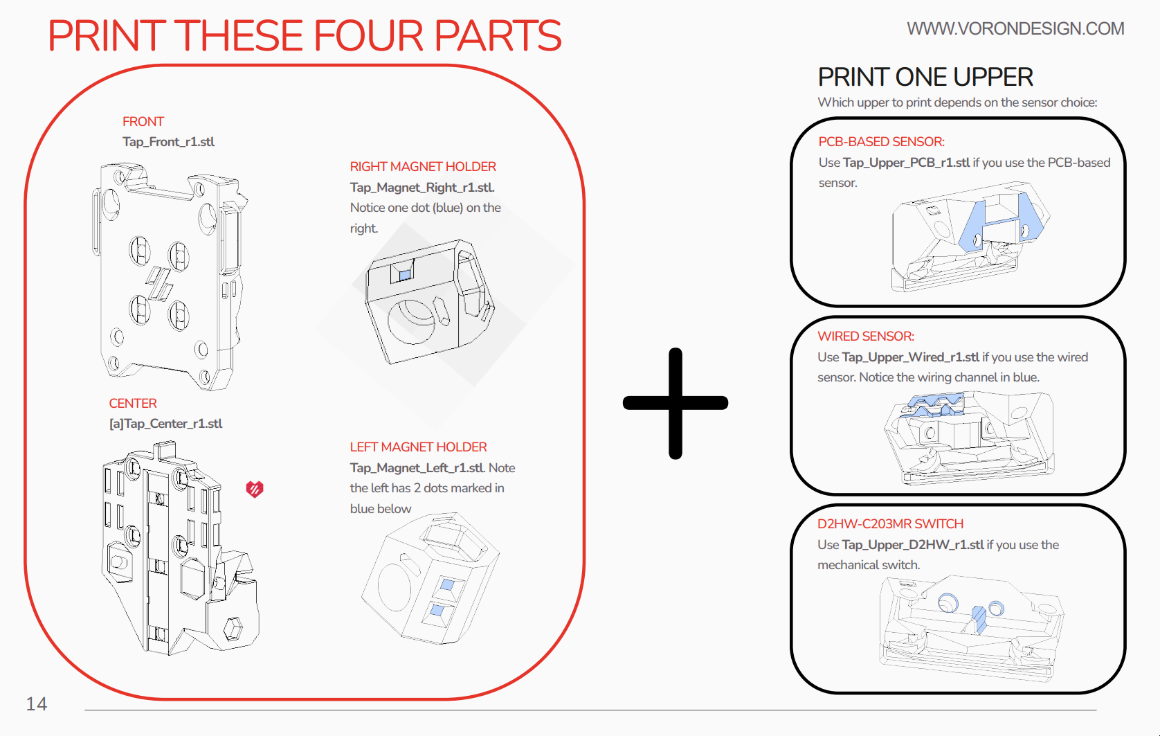 Incorrect stl file names in manual · Issue #81 · VoronDesign/Voron-Tap · GitHub