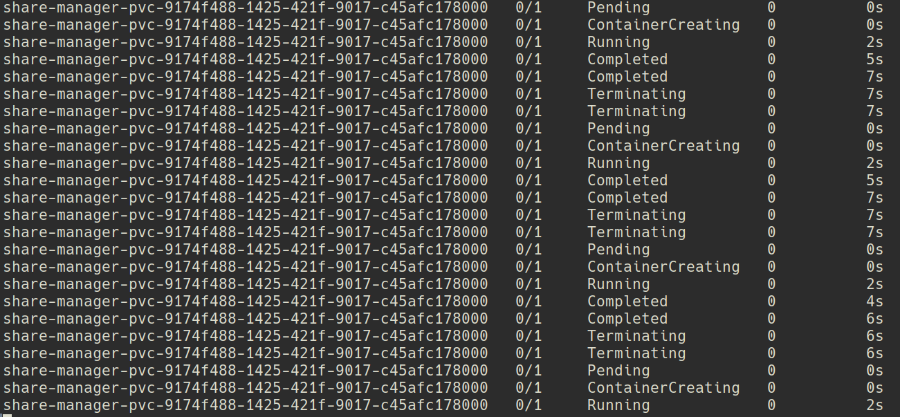 [BUG] share-manager-pvc keep restarting · Issue #4551 · longhorn ...