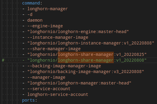 [BUG] share-manager-pvc keep restarting · Issue #4551 · longhorn/longhorn · GitHub
