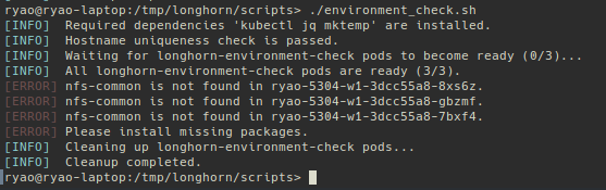 Bug Environmentchecksh Does Not Handle Differnt Kernel Versions In Cluster Correctly · Issue
