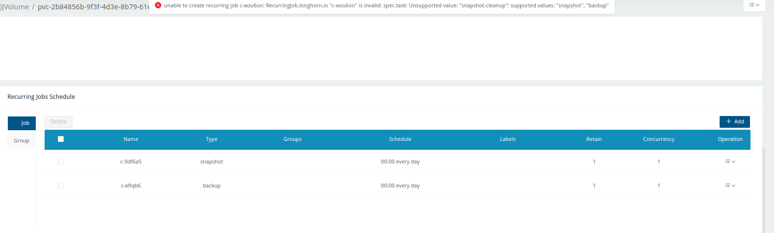 [BACKPORT][v1.3.3][TASK][UI] add new recurring job tasks · Issue #5426 · longhorn/longhorn · GitHub