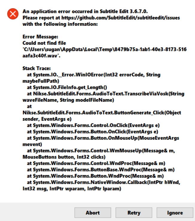 Problem with automatic subtitling for a Hindi video · Issue #6313 · SubtitleEdit/subtitleedit ...