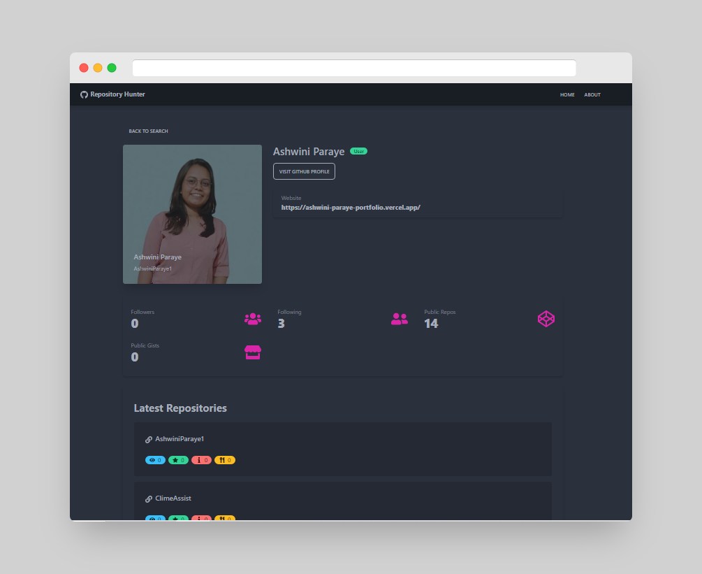 GitHub - AshwiniParaye1/Repository_Hunter