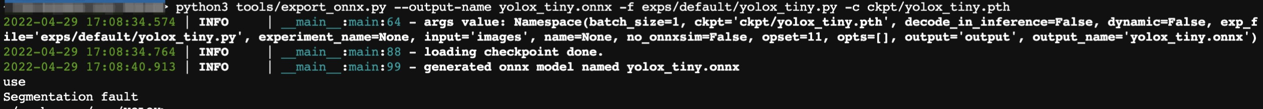 关于ONNX错误的问题 · Issue #1286 · Megvii-BaseDetection/YOLOX · GitHub