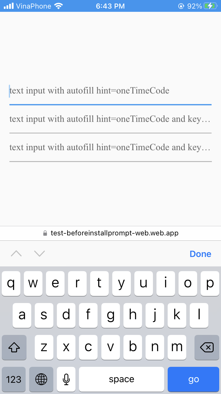 AutofillHints.oneTimeCode not works on flutter web on iOS · Issue #104693 · flutter/flutter · GitHub