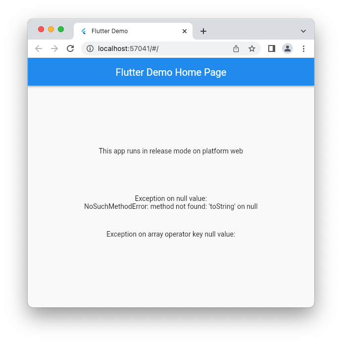 Exception Type Null Is Not A Subtype Of Type X Of Key In Web