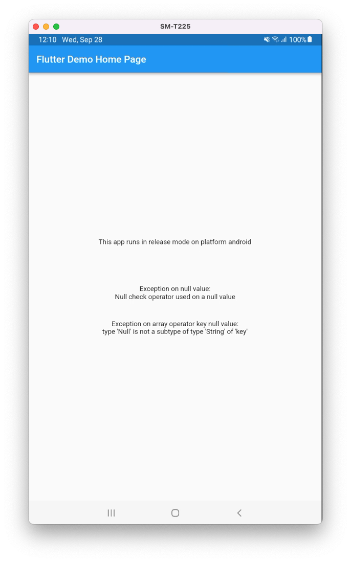 Exception "Type 'Null' is not a subtype of type "X" of 'key' in web release mode not thrown ...
