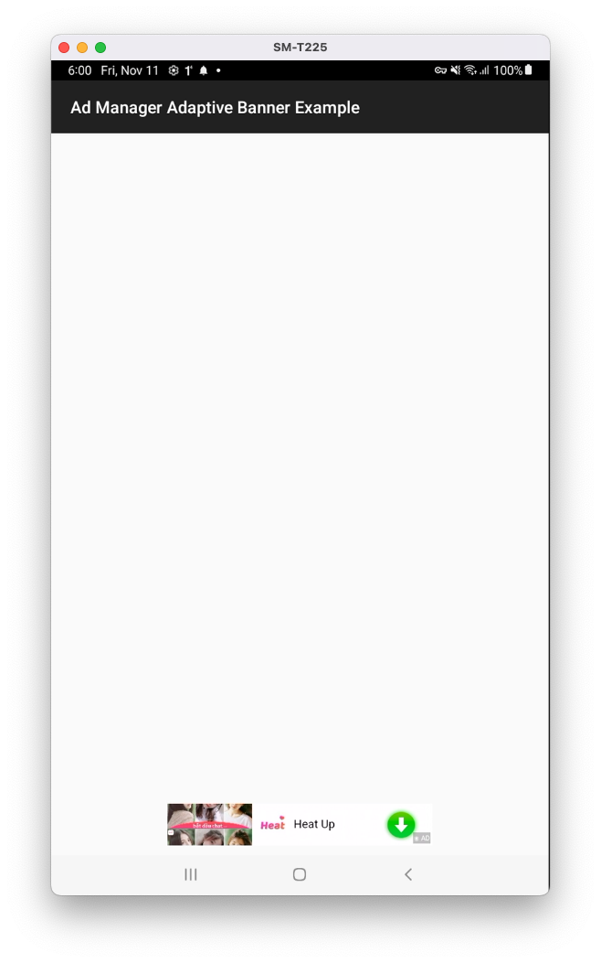 AdManagerBannerAd does not expand even after setting AnchoredAdaptiveBannerAdSize to ...