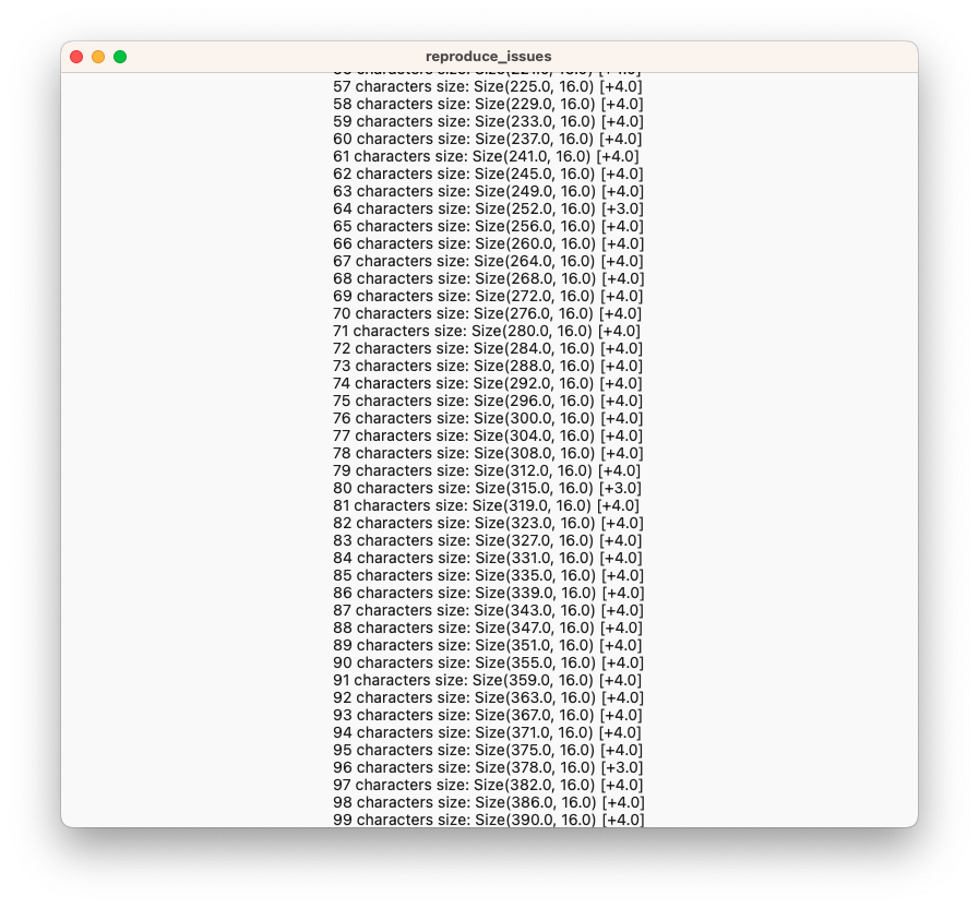 TextPainter.size is unpredictable · Issue #117876 · flutter/flutter · GitHub