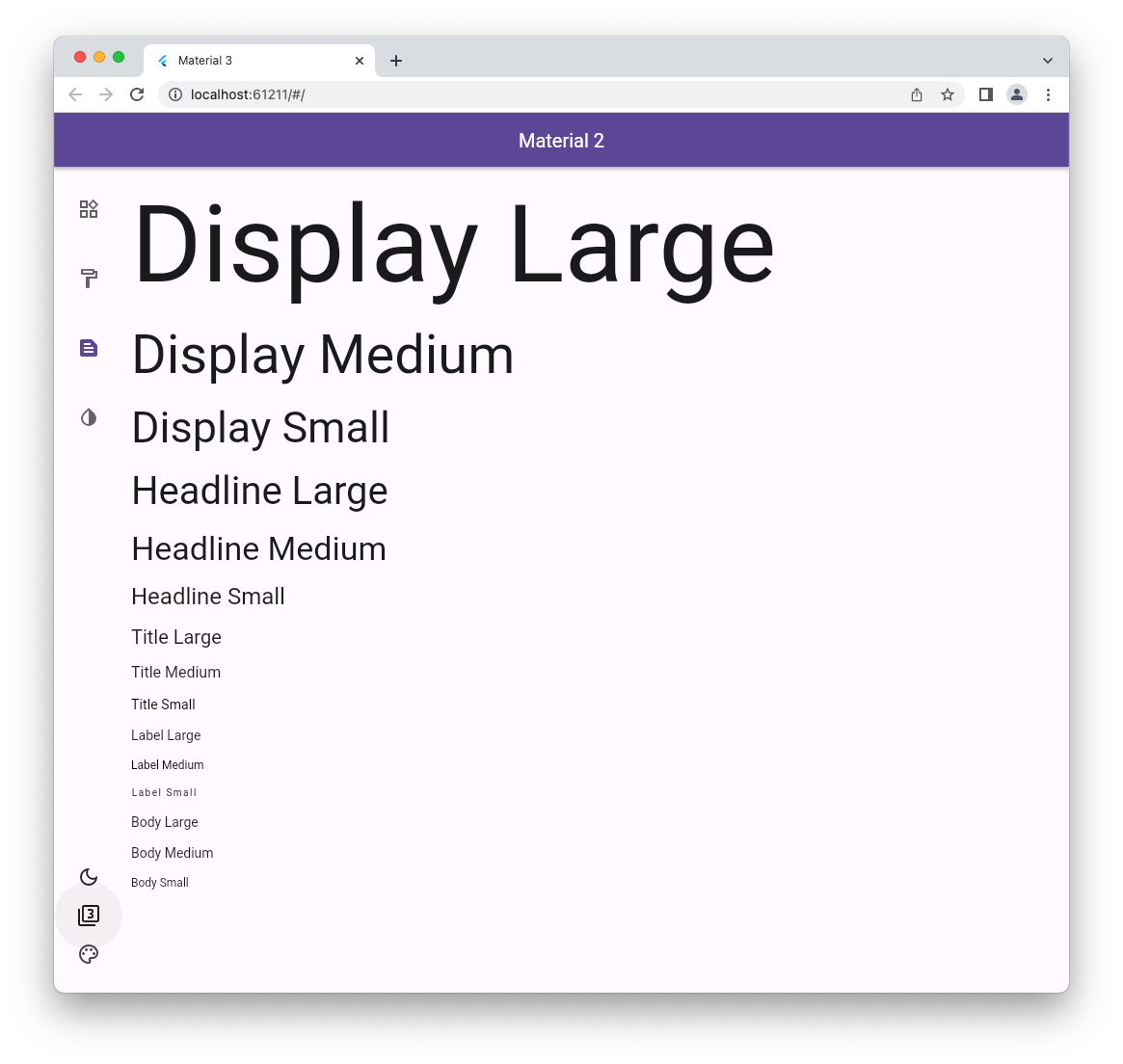 Default Typography Titlesmall Is Bolder Than Titlemedium · Issue 120662 · Flutter Flutter · Github