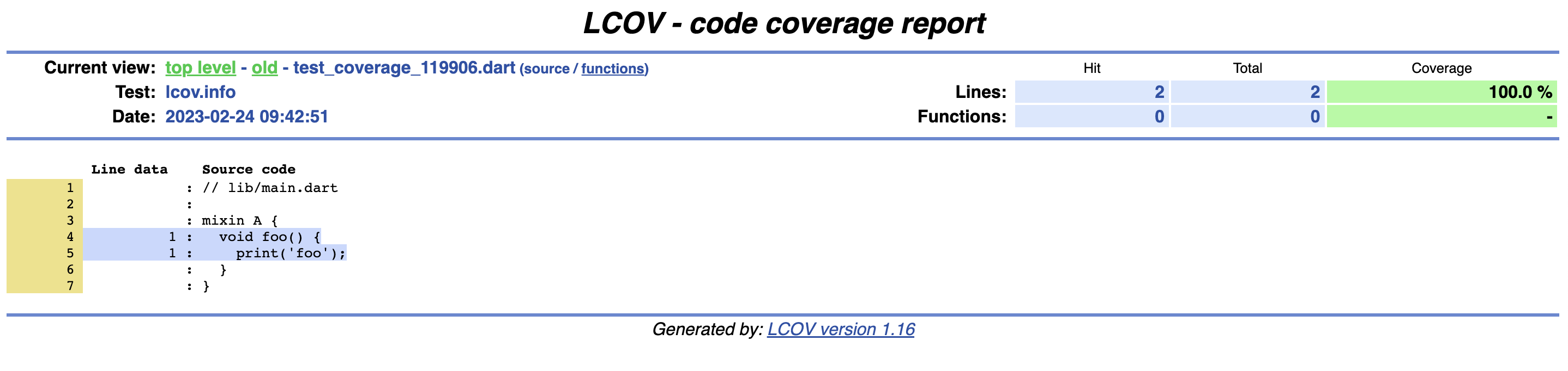 Test Coverage Regression On Mixins · Issue 119906 · Flutterflutter · Github 