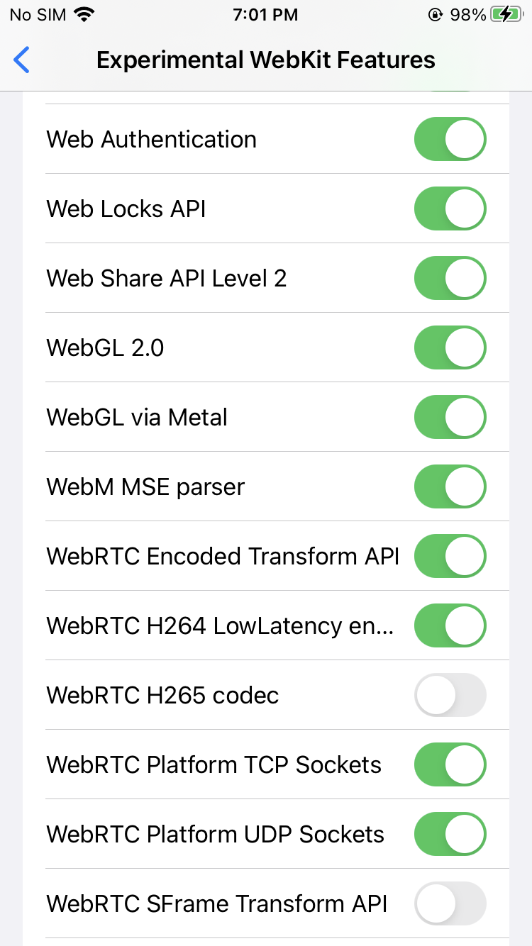 [web] Enable WebGL 2.0 on Safari iOS 15+ · Issue #91333 · flutter/flutter · GitHub