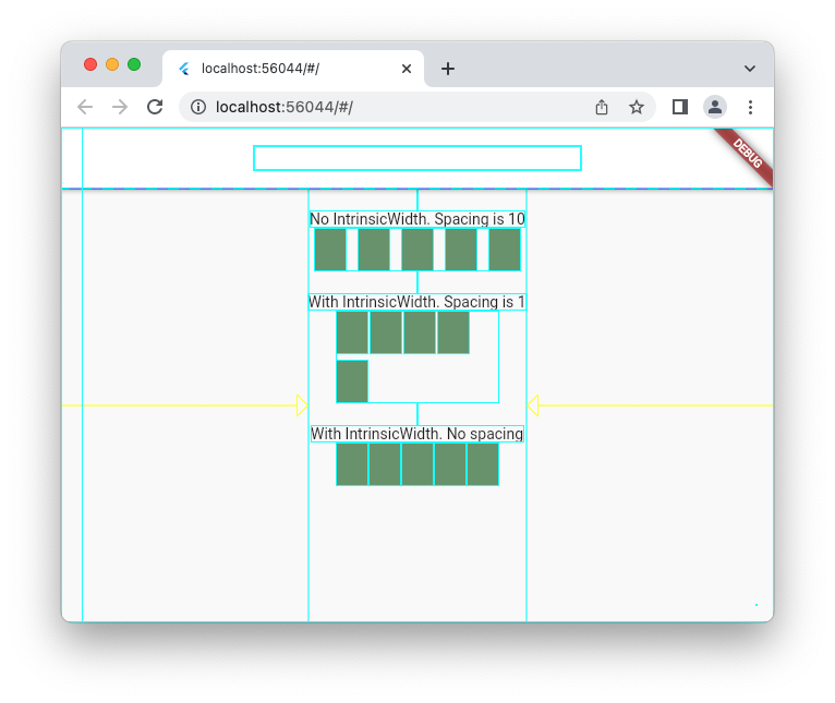 RenderWrap.computeMaxIntrinsicWidth does not calculate spacing, resulting in improper line feeds ...