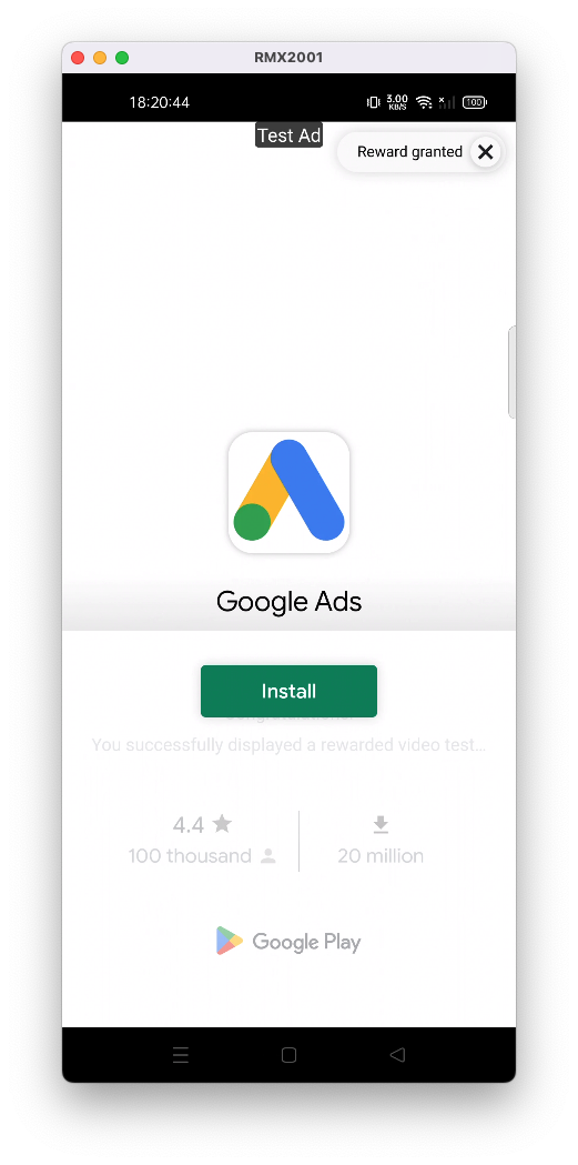 rewared ad not showing in full screen · Issue #902 · googleads/googleads-mobile-flutter · GitHub