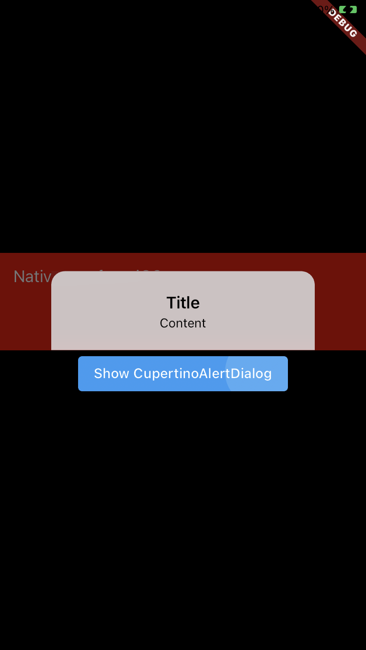 Ios Cupertinoalertdialog Has A Wrong Colorshade Above Platform Views