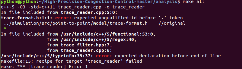 make trace_reader fail ，please give me some advice · Issue #45 · alibaba-edu/High-Precision ...