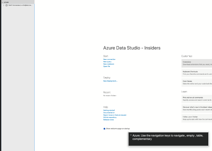 A11y_SQLAzureDataStudio_AddAzureAccount_AddAzureAccount_ScreenReader:The tree view is announced ...