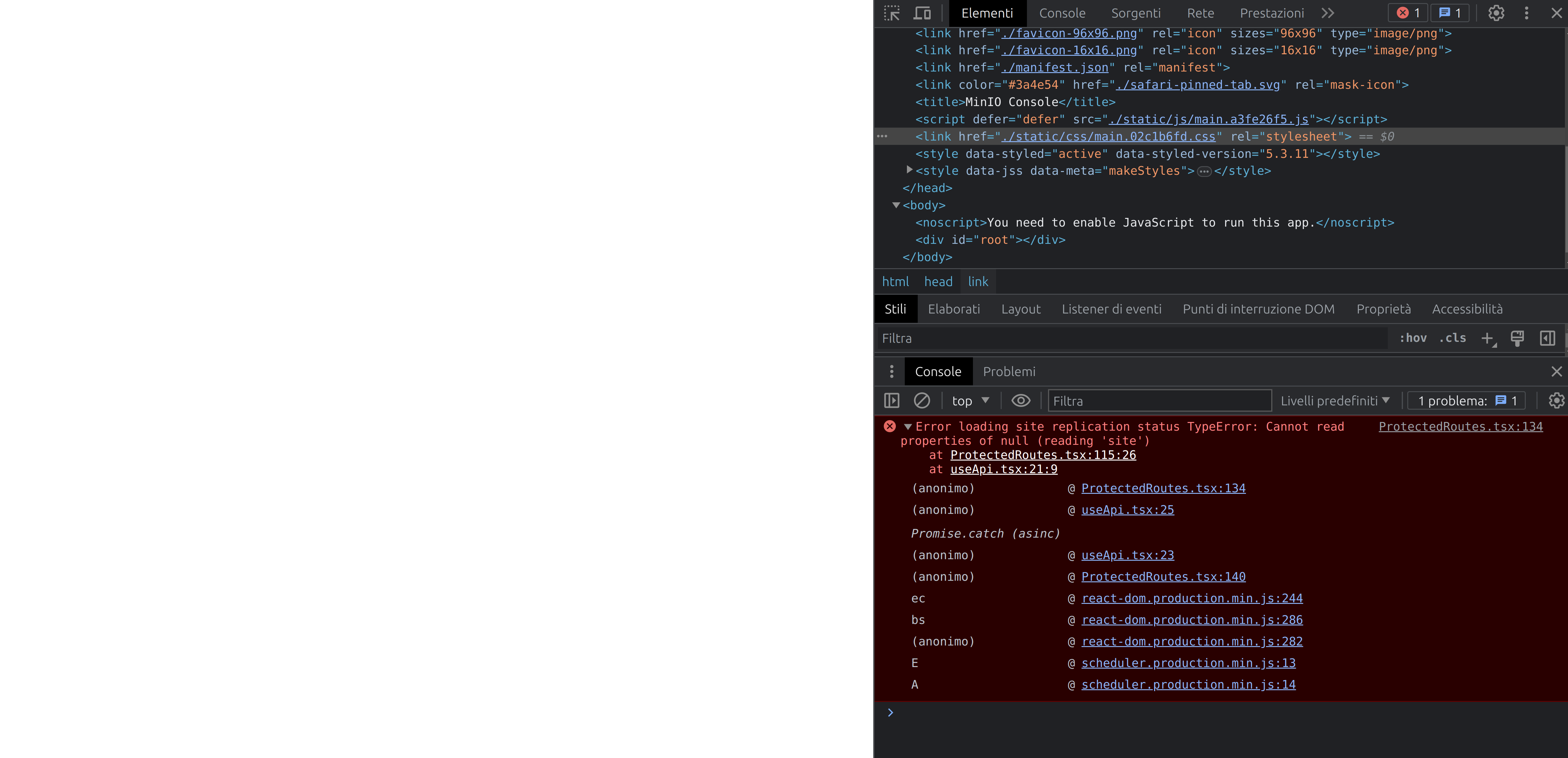 Console Ui White Screen You Need To Enable Javascript To Run This App · Issue 2854 · Minio