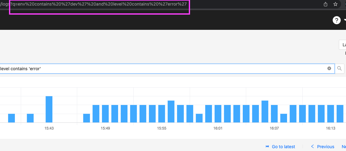 Support shareable filters in `/logs` page URLs · Issue #2066 · SigNoz ...