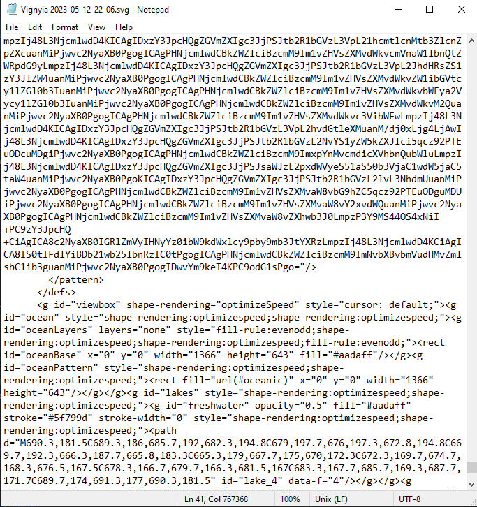 Total mind screw... When you export maps into SVGs with the "no pattern" ocean style, it ...