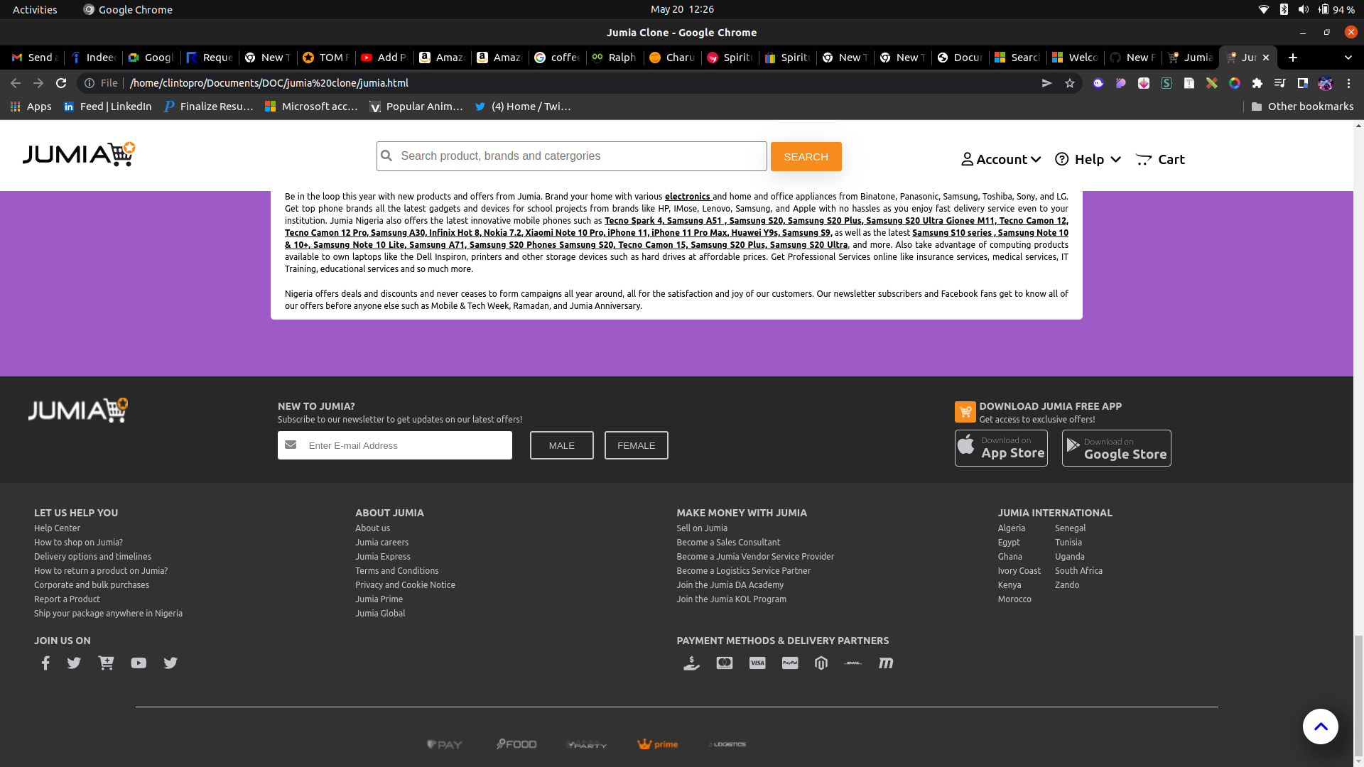 GitHub - clintopro/jumia-clone