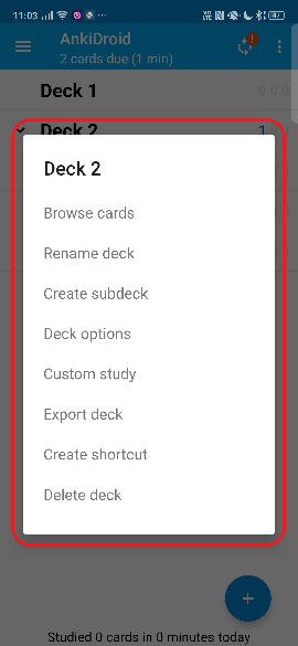 [Bug] After creating a subdeck, its parent deck's menu is displayed again · Issue #10632 ...