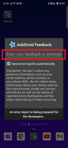 [Bug] On error-report-popup window, the default text in the input form is cut off in the middle ...