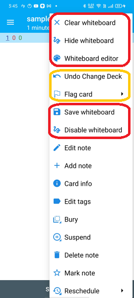 Whiteboard-related items aren't fully grouped · Issue #12672 · ankidroid/Anki-Android · GitHub