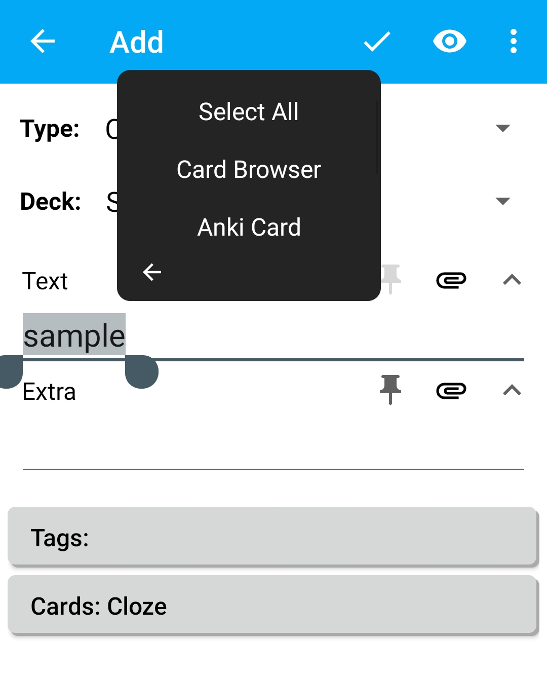 [BUG]: `Anki card` and `Card browser` context menu options have the wrong name inside the app ...