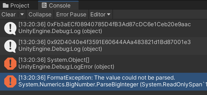ERC1155BalanceOfBatchExample not working correctly · Issue #496 · ChainSafe/web3.unity · GitHub