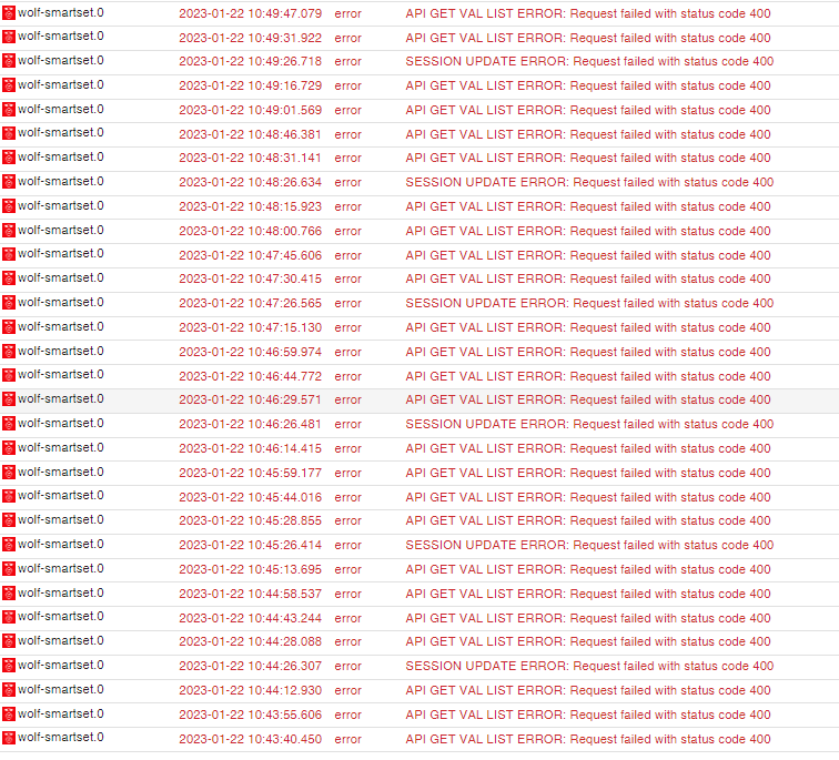 Api Get Gui Desk Error Error Request Failed With Status Code 400 · Issue 215 · Iobroker 