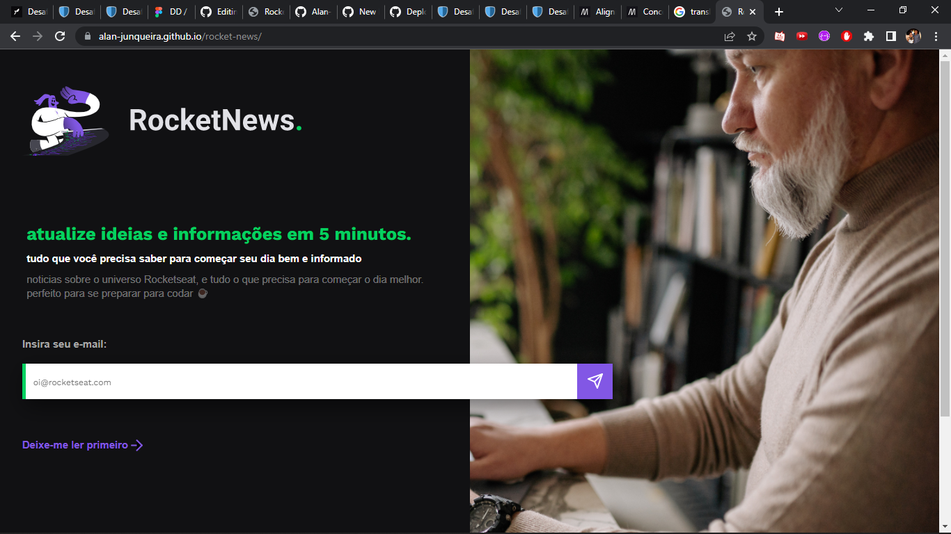 GitHub - Alan-Junqueira/rocket-news: Page for lead capture or newsletter.