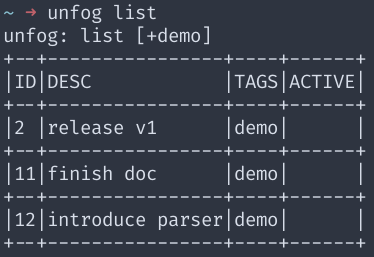 GitHub - norseghost/unfog-cli: A simple task and time manager.