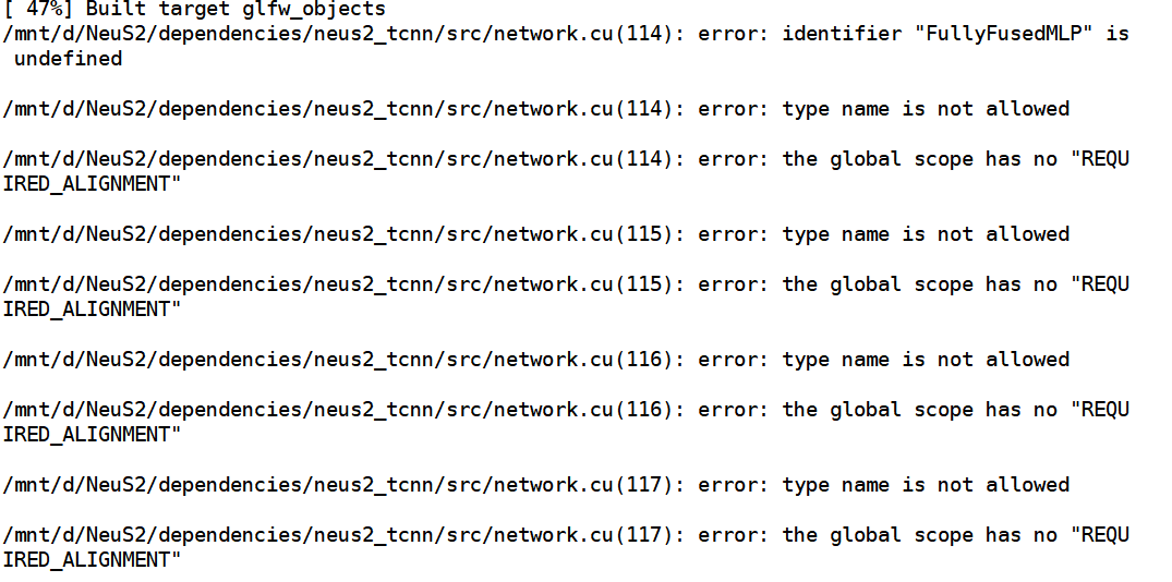 error: identifier "FullyFusedMLP" is undefined · Issue #15 · 19reborn/NeuS2 · GitHub