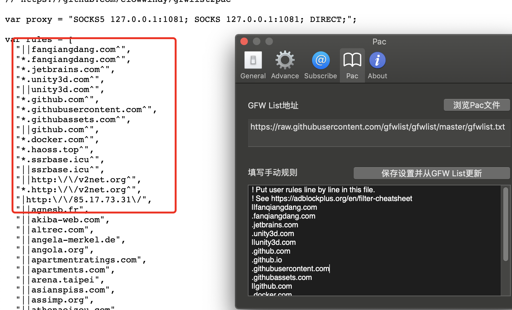用户pac无法更新 · Issue #151 · yanue/V2rayU · GitHub